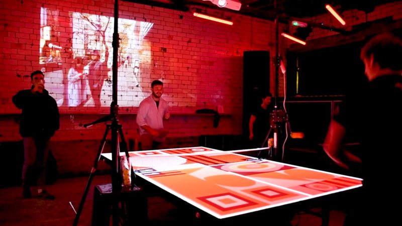 Interactive Projection: Asahi Interactive Ping Pong Table